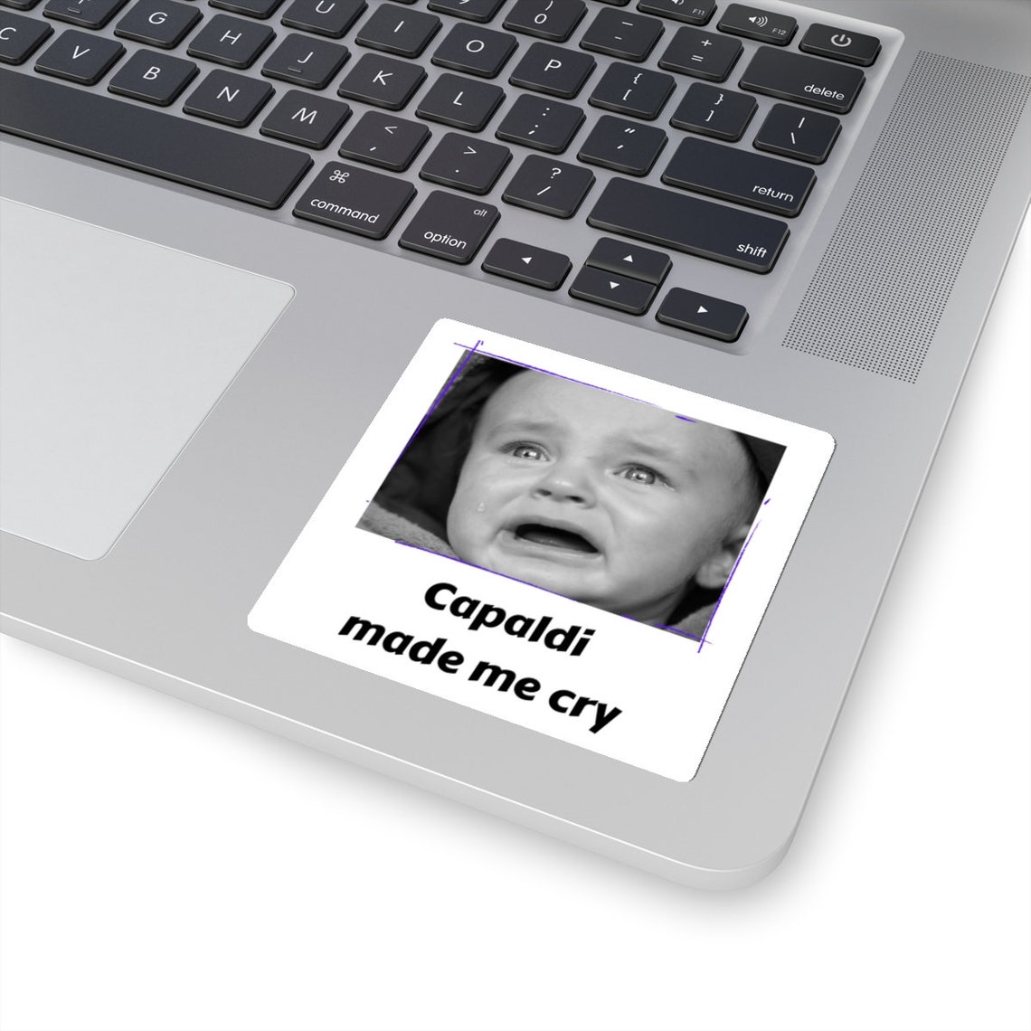 Capaldi Made Me Cry - Baby - Lewis Capaldi Inspired Kiss Cut Sticker # ...