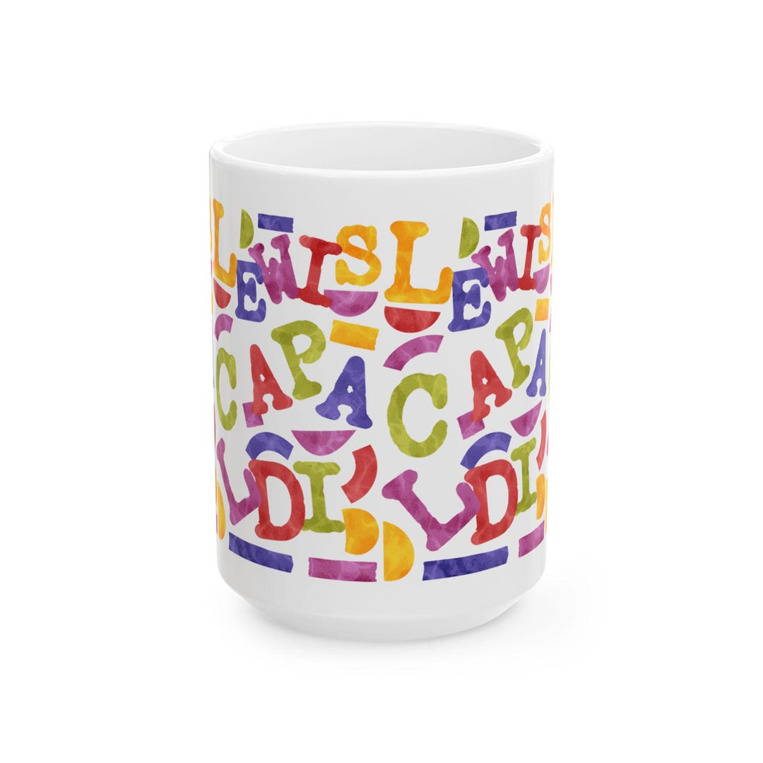 Lolly Letters - Lewis Capaldi Inspired Ceramic Mug by Rhythmic Rags ...