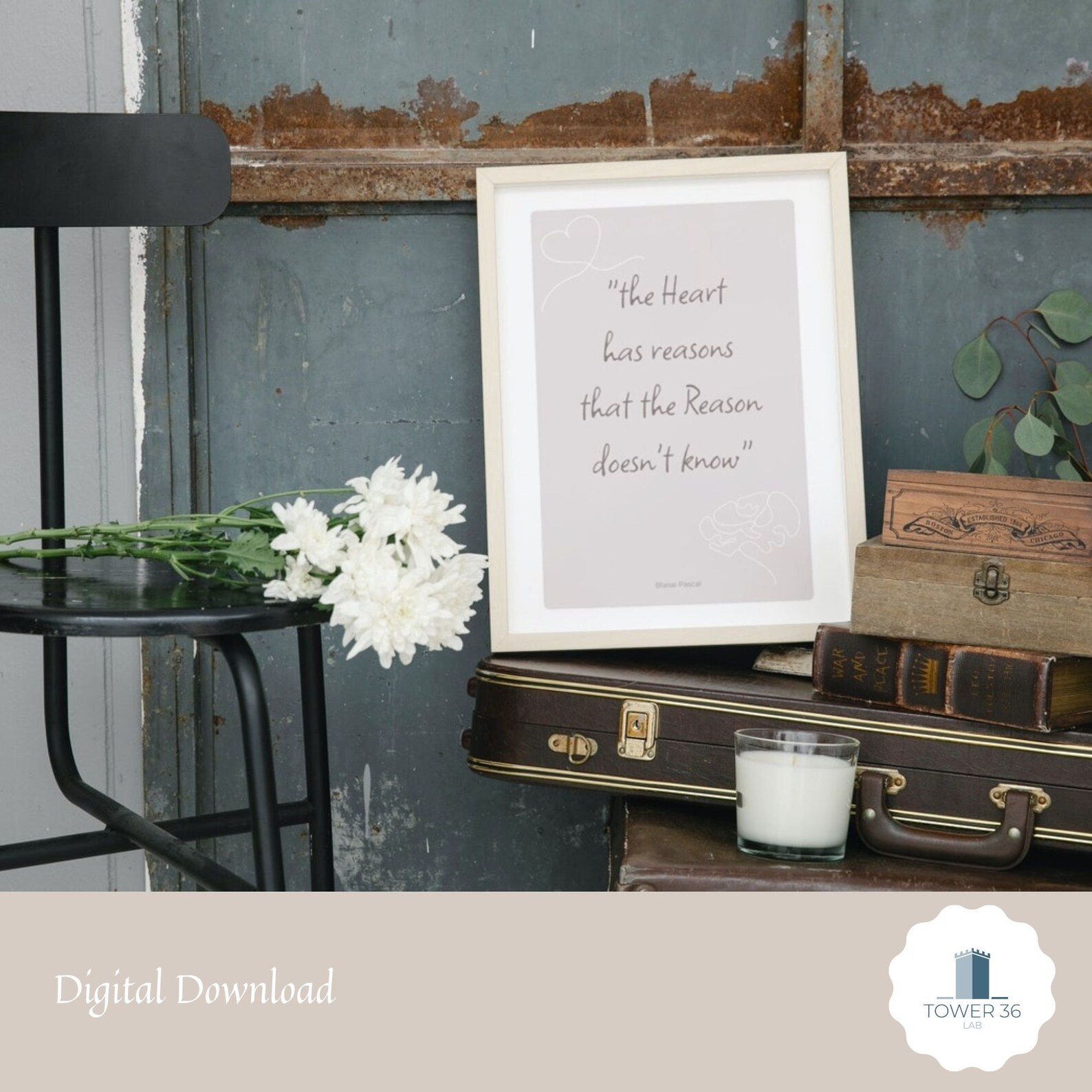 Printable Art Pascal Quote DIGITAL DOWNLOAD - Etsy