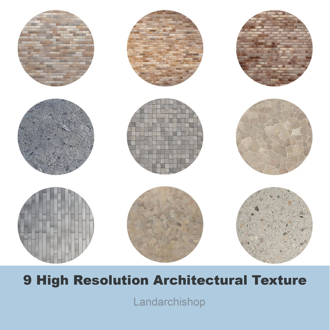 9 Realistic Landscape Architecture Rendering Texture Package - Etsy