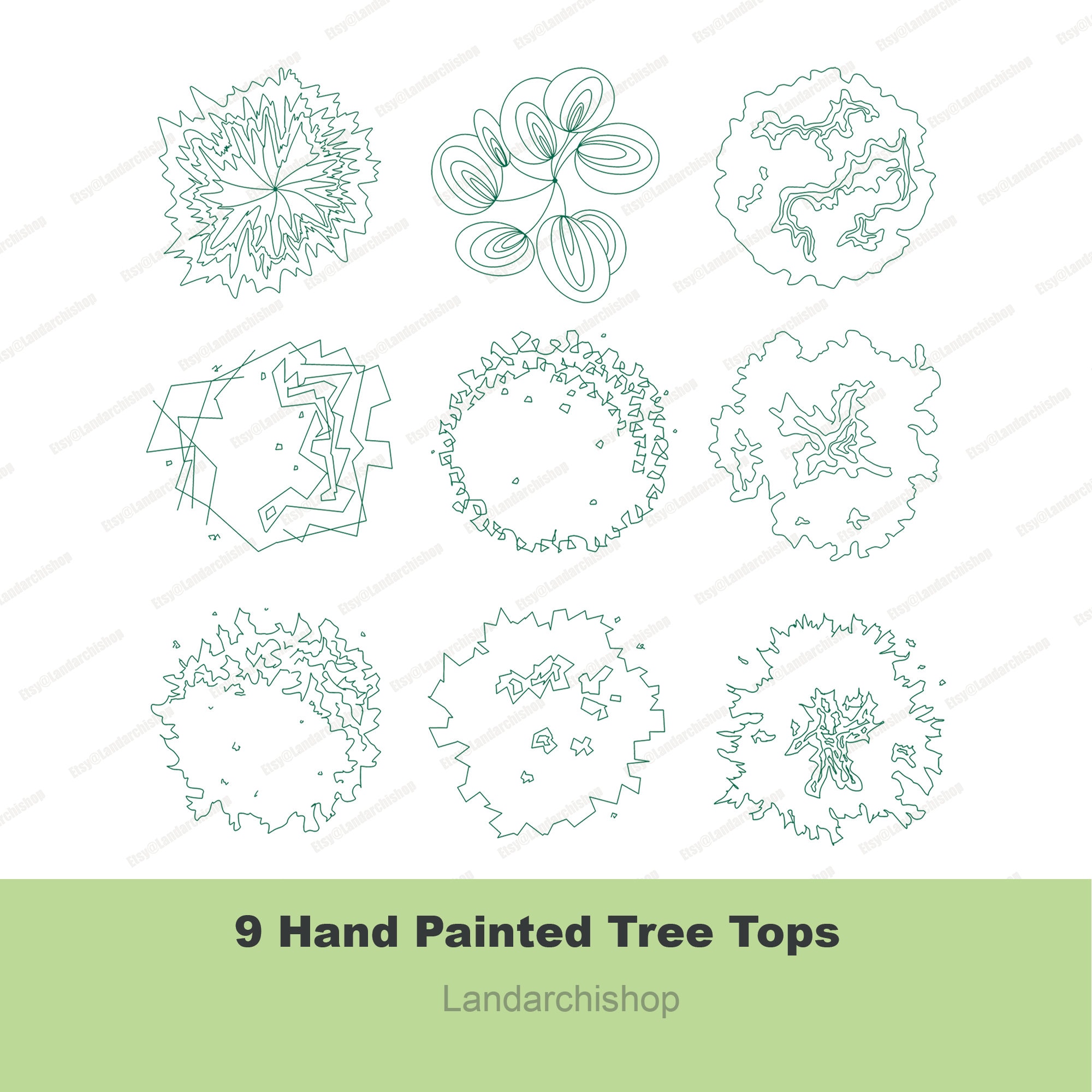 Tree Drawing Top View