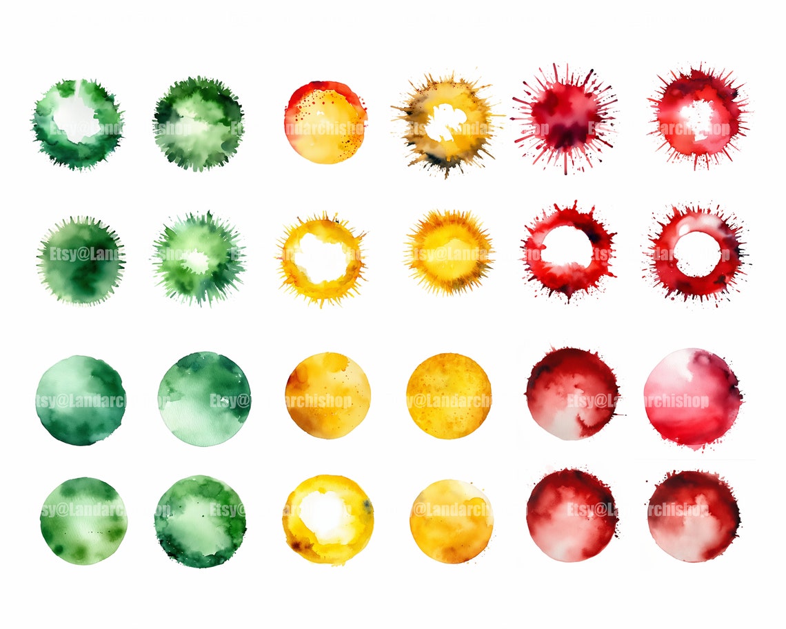 Watercolour Tree Top View Plan View Cutout Art Clip Art - Etsy UK