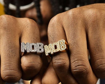 Moissanite Rapper Ring - Etsy