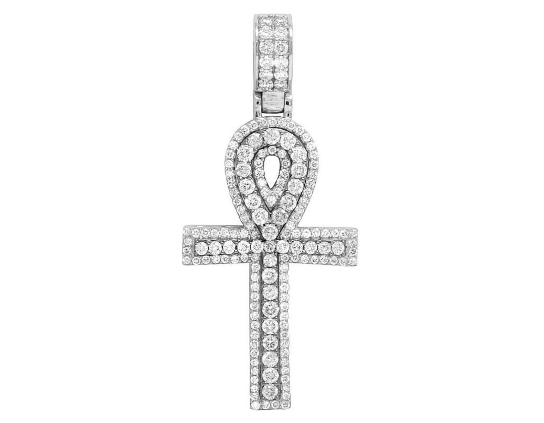 Egyptian Ankh Diamond Pendant/ Ankh Moissanite Diamond - Etsy