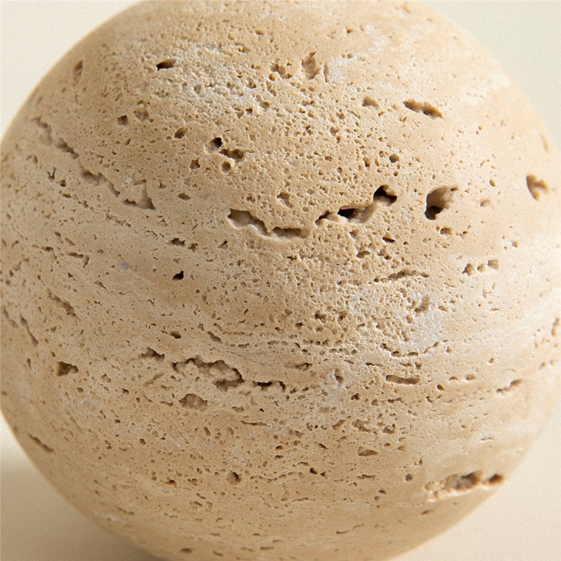 TRAVERTINE SPHERE NATURAL Stone Ball Natural Home Décor - Etsy