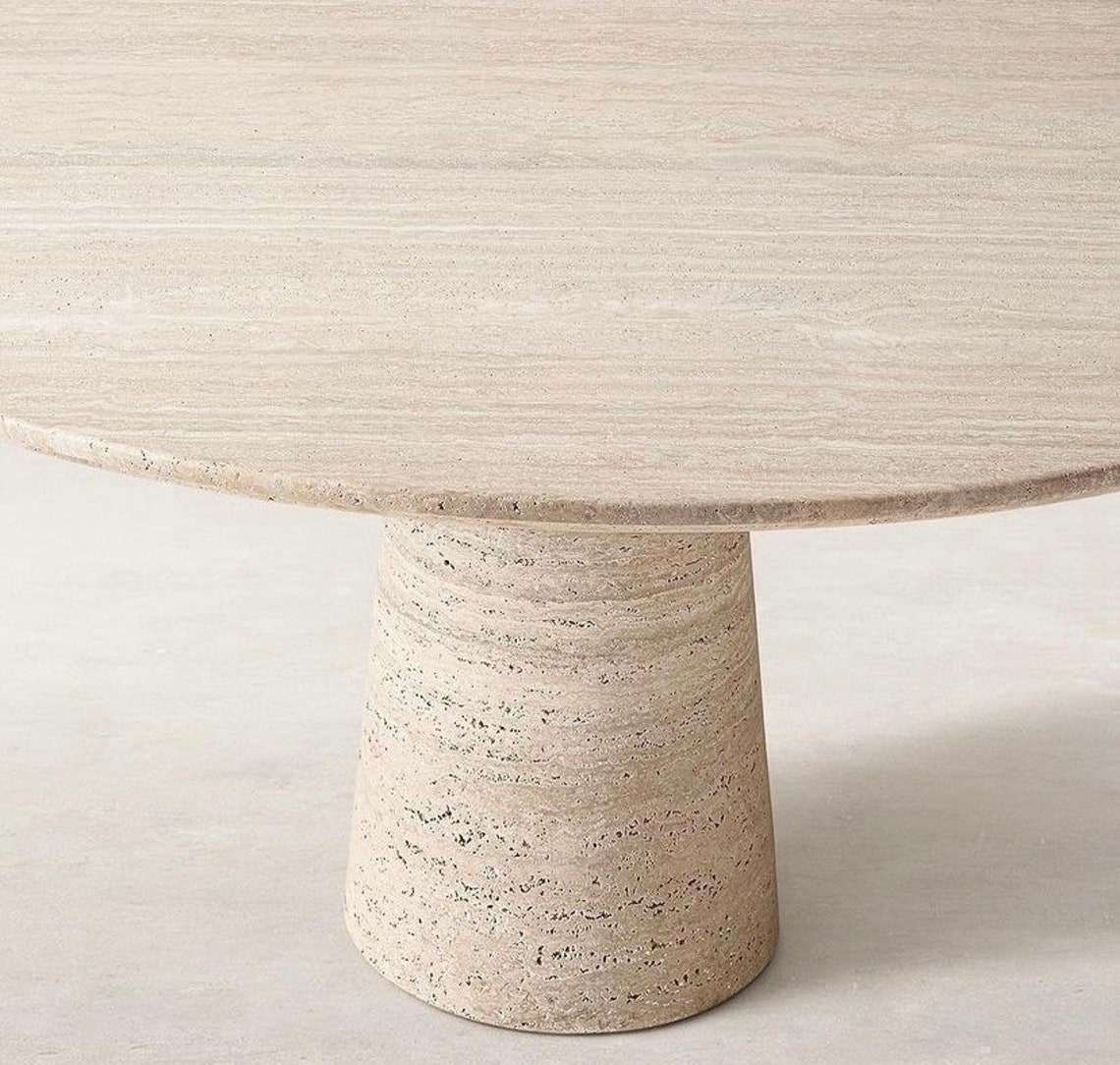 ISLAND DINING TABLE Travertine Natural Stone Travertine Round Dining ... ISLAND DINING TABLE Travertine Natural Stone Travertine Round Dining ...