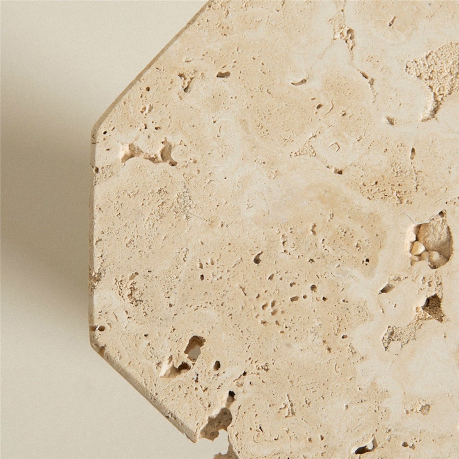 TRAVERTINE STAND, Natural Stone Stand, OCTAGON Table Decor, Living Room ...