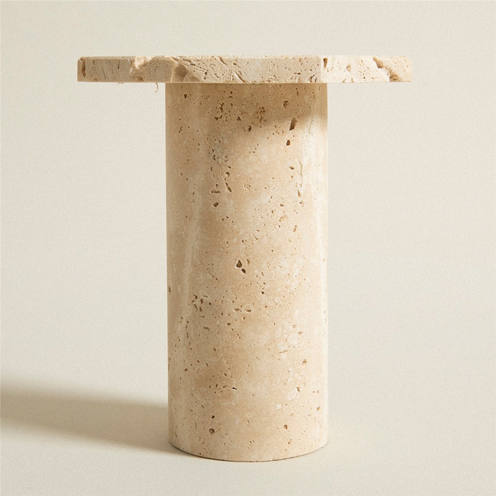 TRAVERTINE STAND Natural Stone Stand OCTAGON Table Decor - Etsy UK