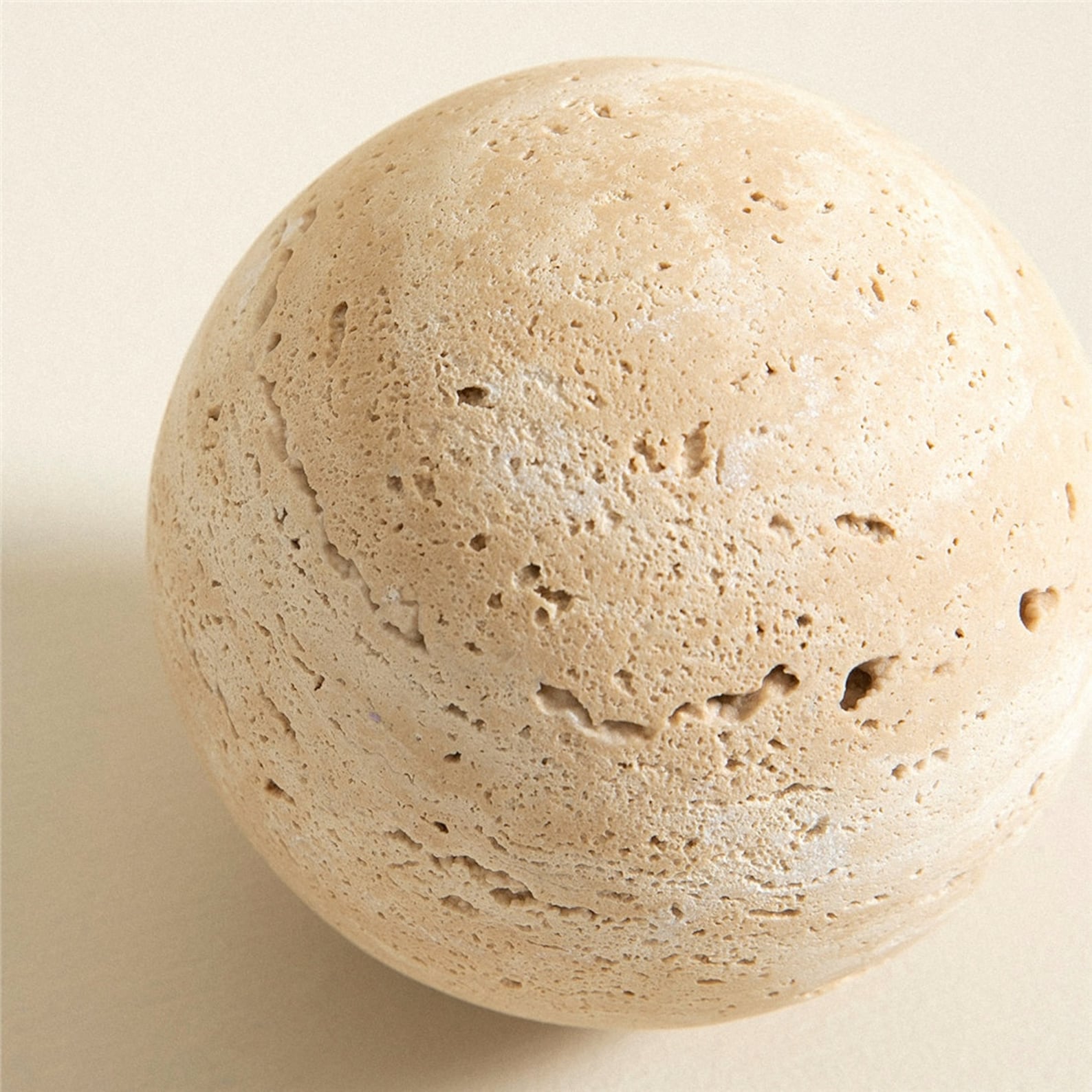 TRAVERTINE SPHERE, NATURAL Stone Ball, Natural Home Décor, Decorative ...