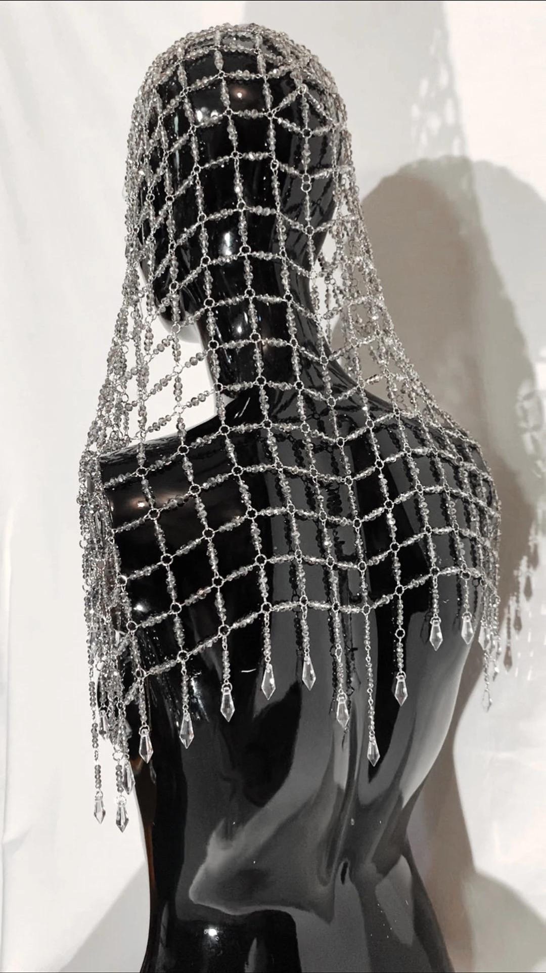 Crystal Body Chain Headvail Bridal Jewellery Beaded Necklace, Beaded ...