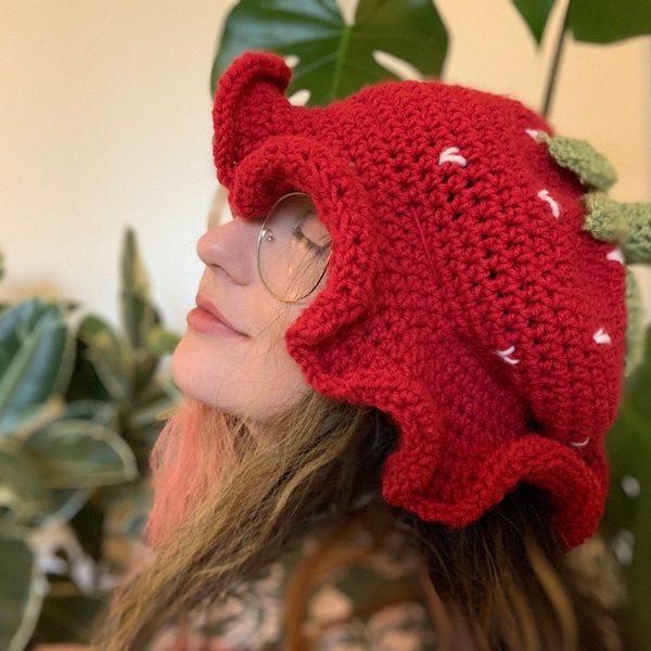Strawberry Bonnet for Women - Etsy