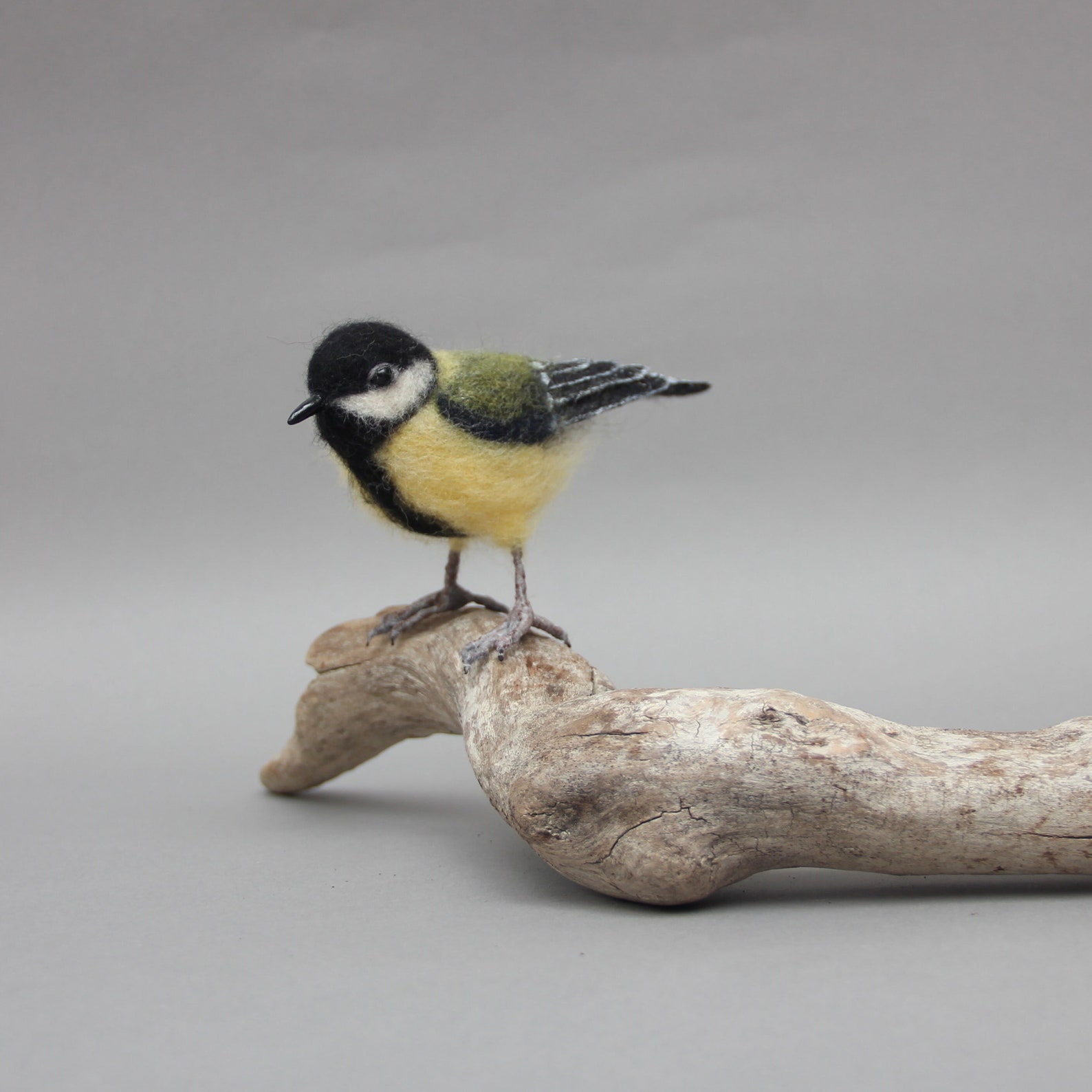 Needle Felted Bird Chickadee, Bird Sculpture, Bird Home Decor, Gift for ...