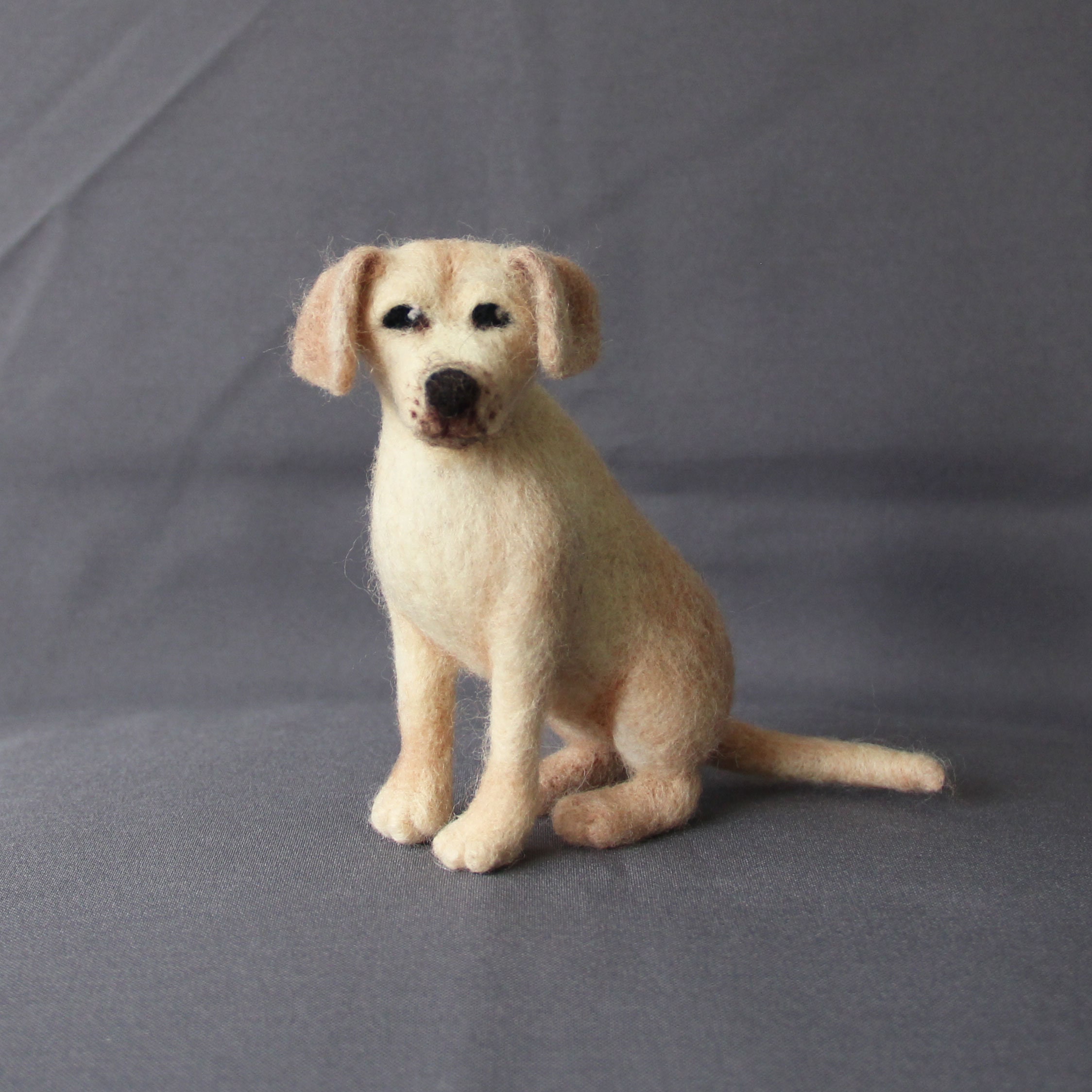Needle Felted Short-haired Dog Sculpture, Labrador Retriever Custom ...