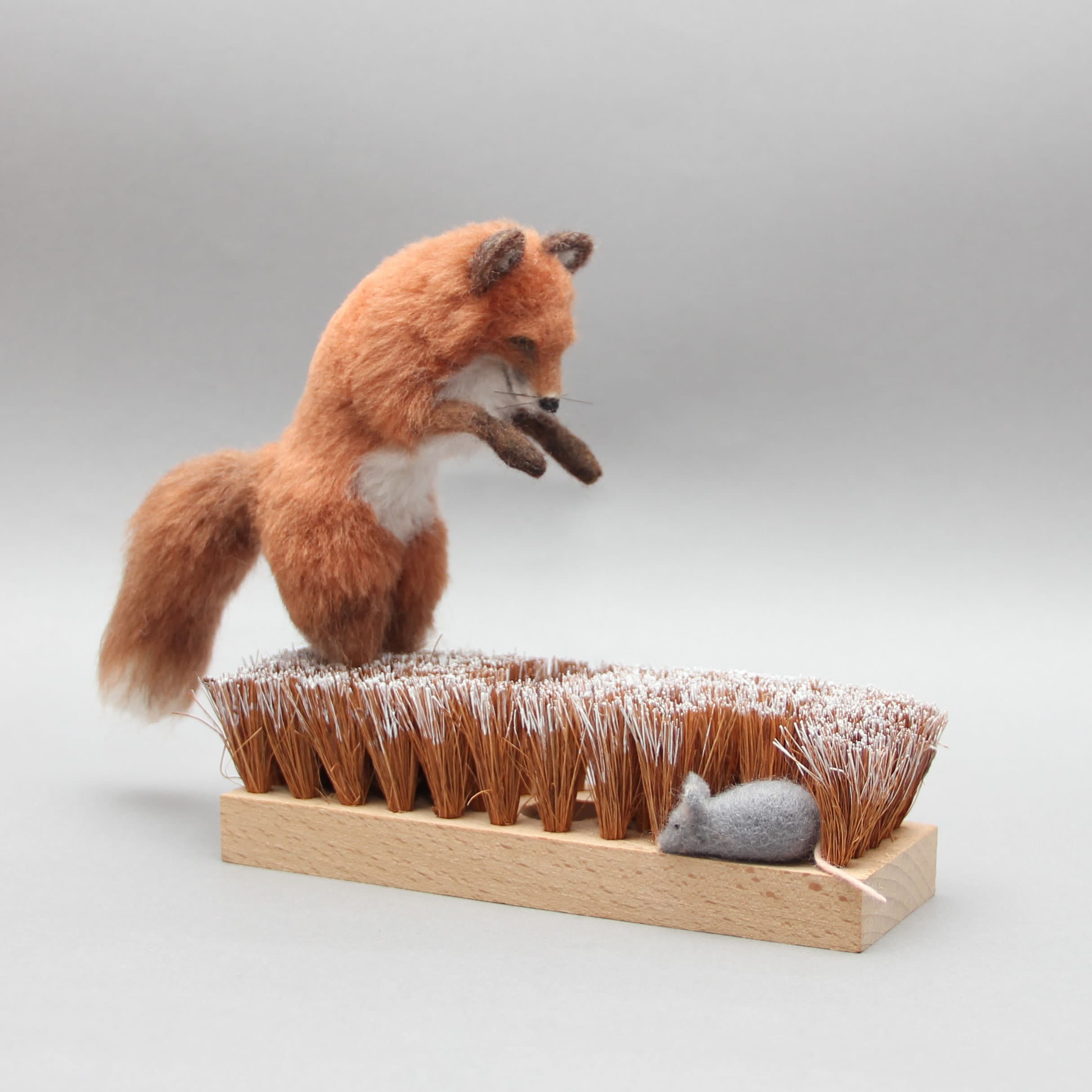 Needle Felted Fox Sculpture, Needle Felted Animal Sculpture, Red Fox ...