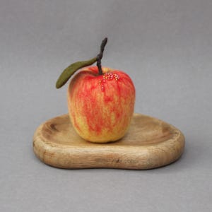 Needle Felted Red Apple, Life Size Needle Felted Fruit, Autumn Fall ...