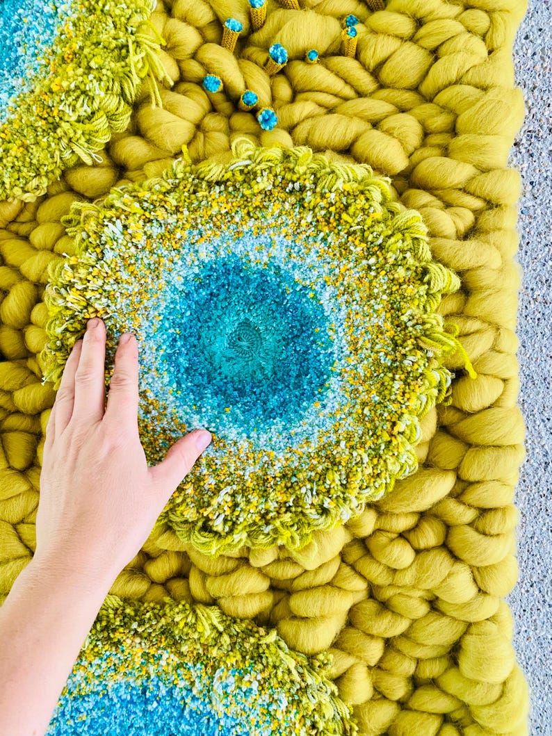 Weaving |tapestry| Modern Tapestry | Circle | Round Tapestry | Circle ...