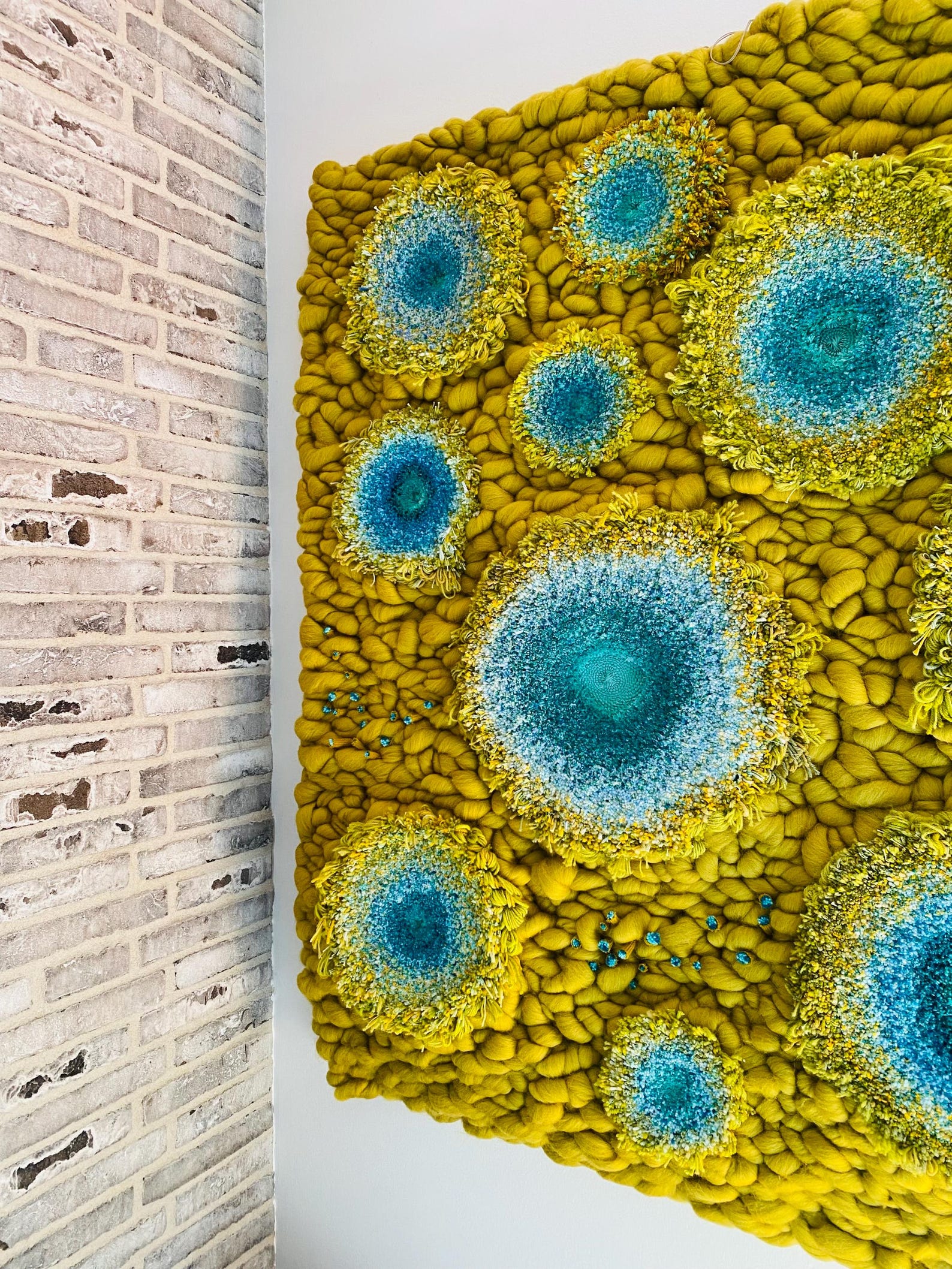 Weaving |tapestry| Modern Tapestry | Circle | Round Tapestry | Circle ...