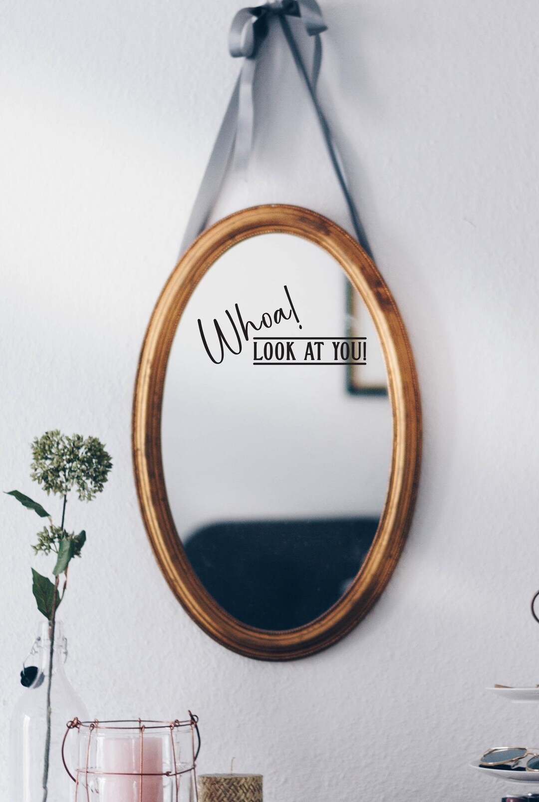 Positive Mirror Decal - Vinyl Wall Decal - Positive Message - Mirror ...