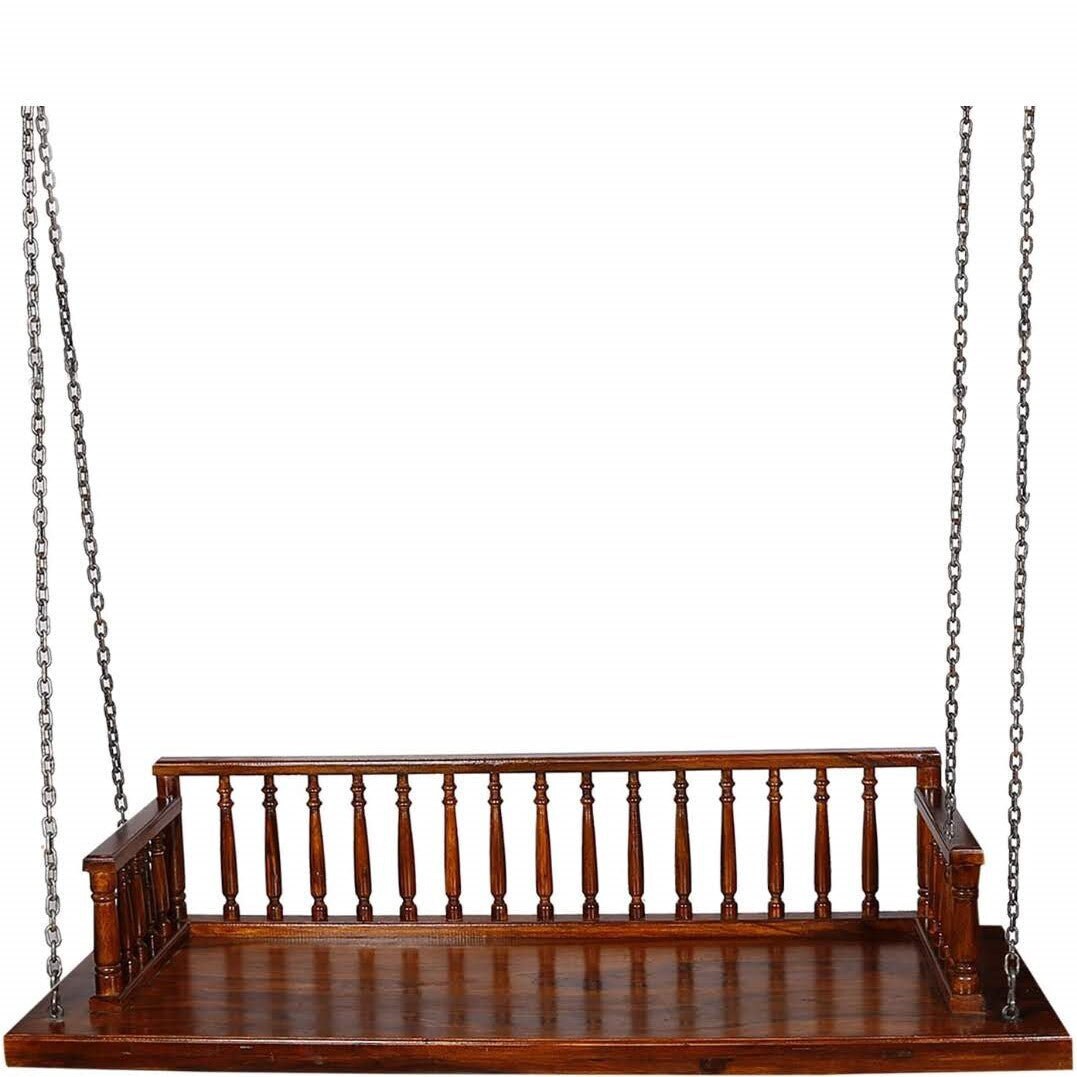 Jairi Traders Wooden Swing With Back Rest - Etsy