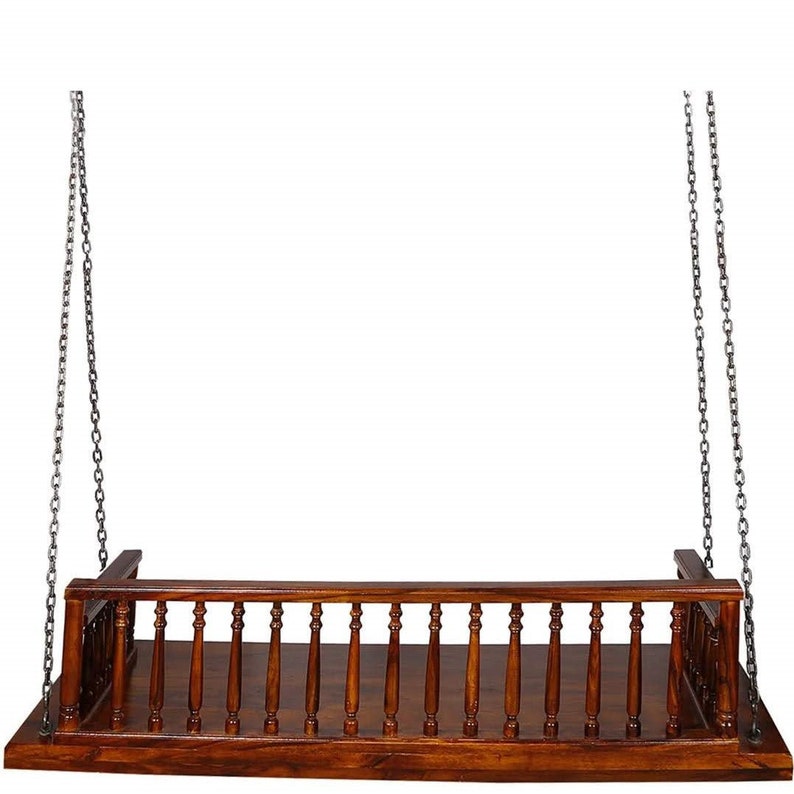 Jairi Traders Wooden Swing With Back Rest - Etsy
