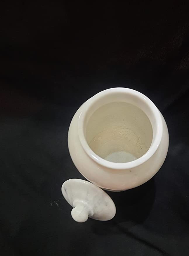 Jairi Traders Marble Vintage Soft Beige Carved Stone Marble Apothecary ...