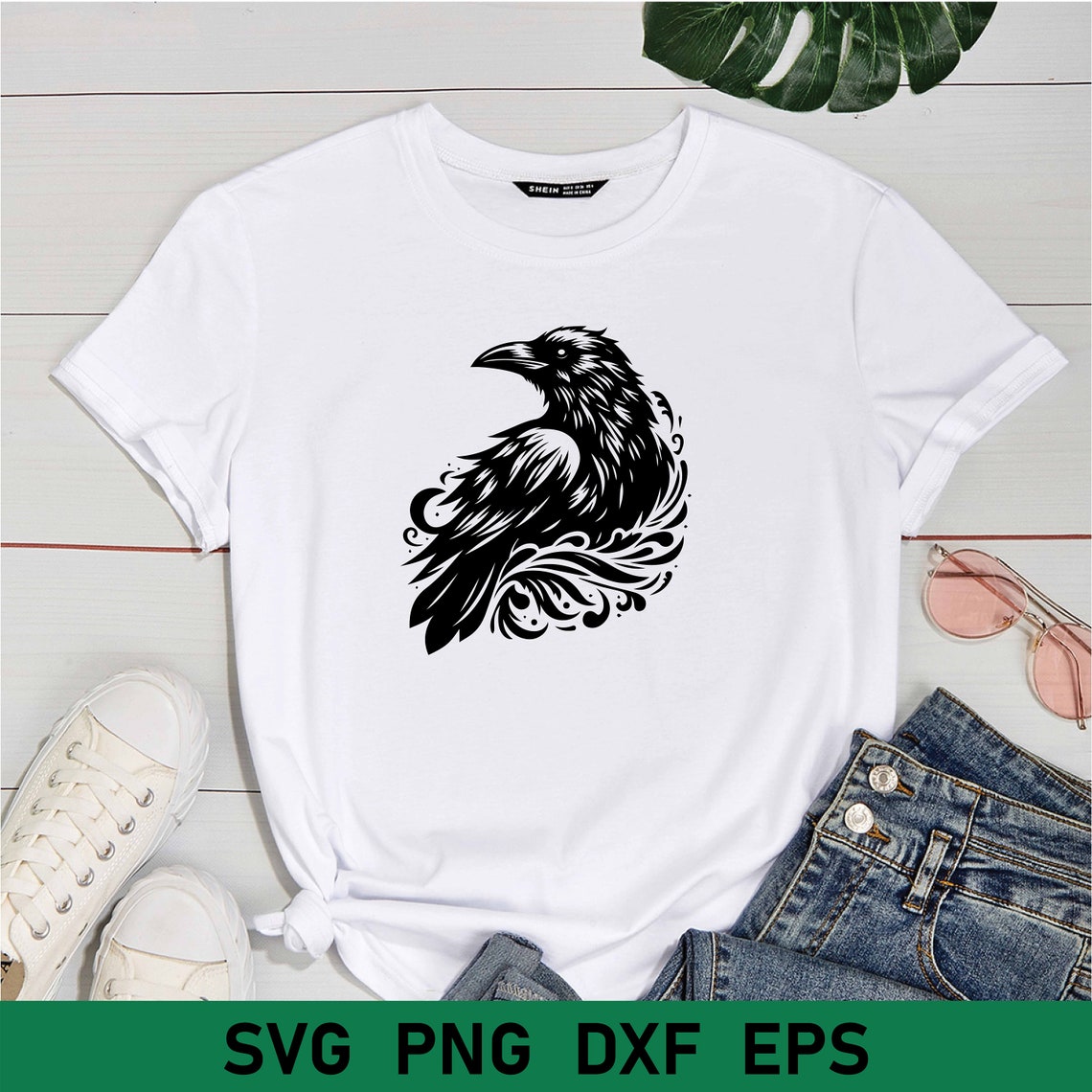Raven SVG, Raven Head Svg, Raven Cricut, Raven Silhouette, Raven Clip ...