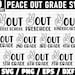 Peace Out Grade SVG Bundle, Last Day of School Svg Bundle, Peace Out ...