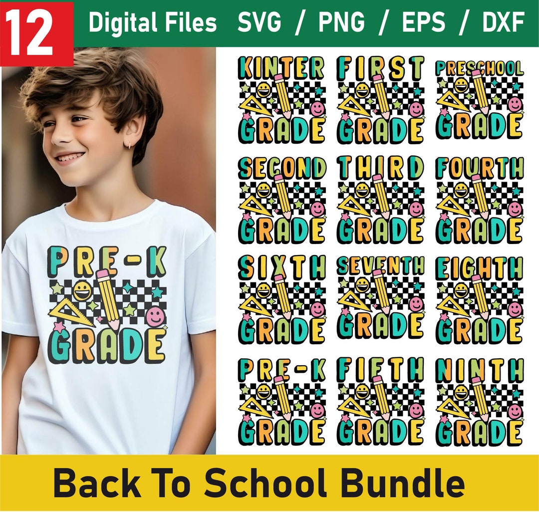 Back to School Svg Bundle , Skateboard Back to School, Boy Girl Kid Shirt Design, First Day ...