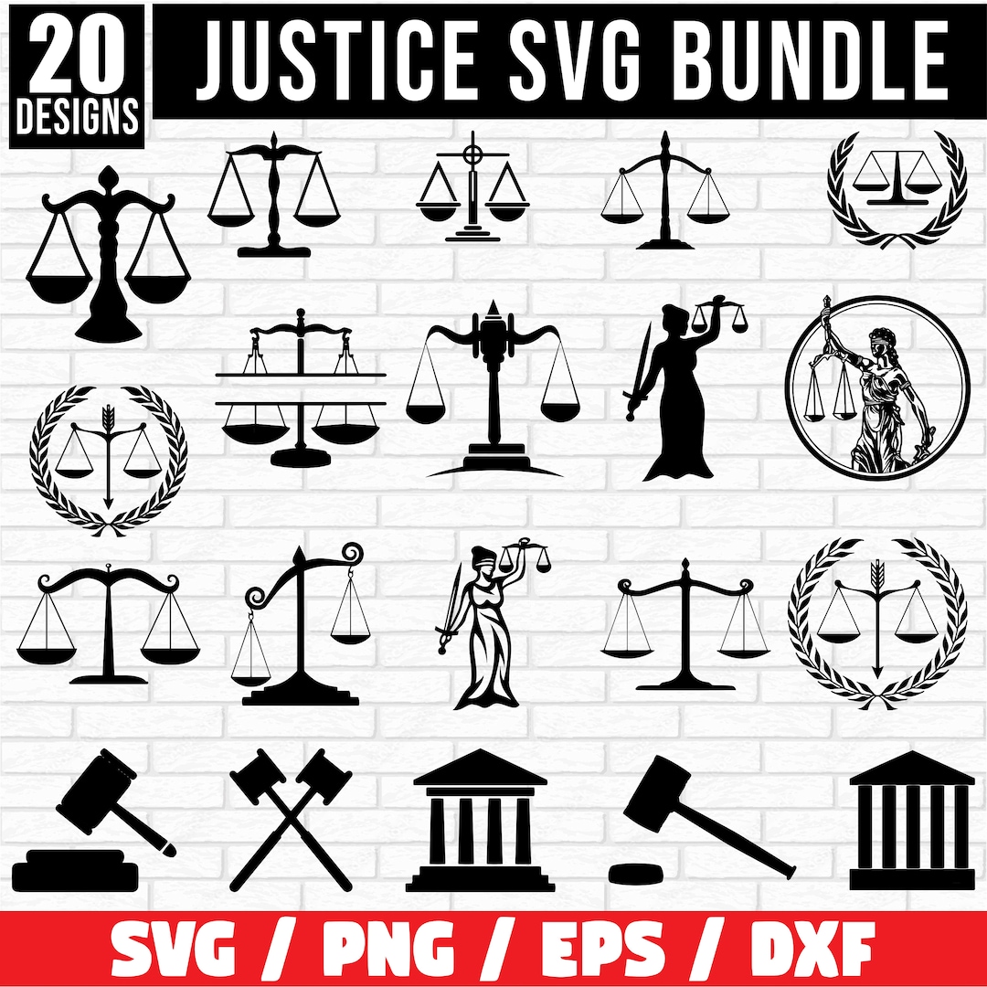 Justice SVG Bundle, Scale of Justice SVG, Law Svg, Lady Justice Svg ...