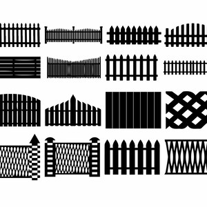 Fence SVG Bundle, Fence PNG Bundle, Fence Clipart, Fence SVG Cut Files ...