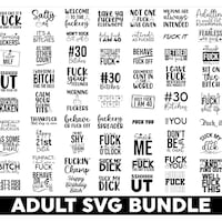 Adult SVG Bundle, Funny Adult Svg Bundle, Sarcastic SVG, Commercial Use ...