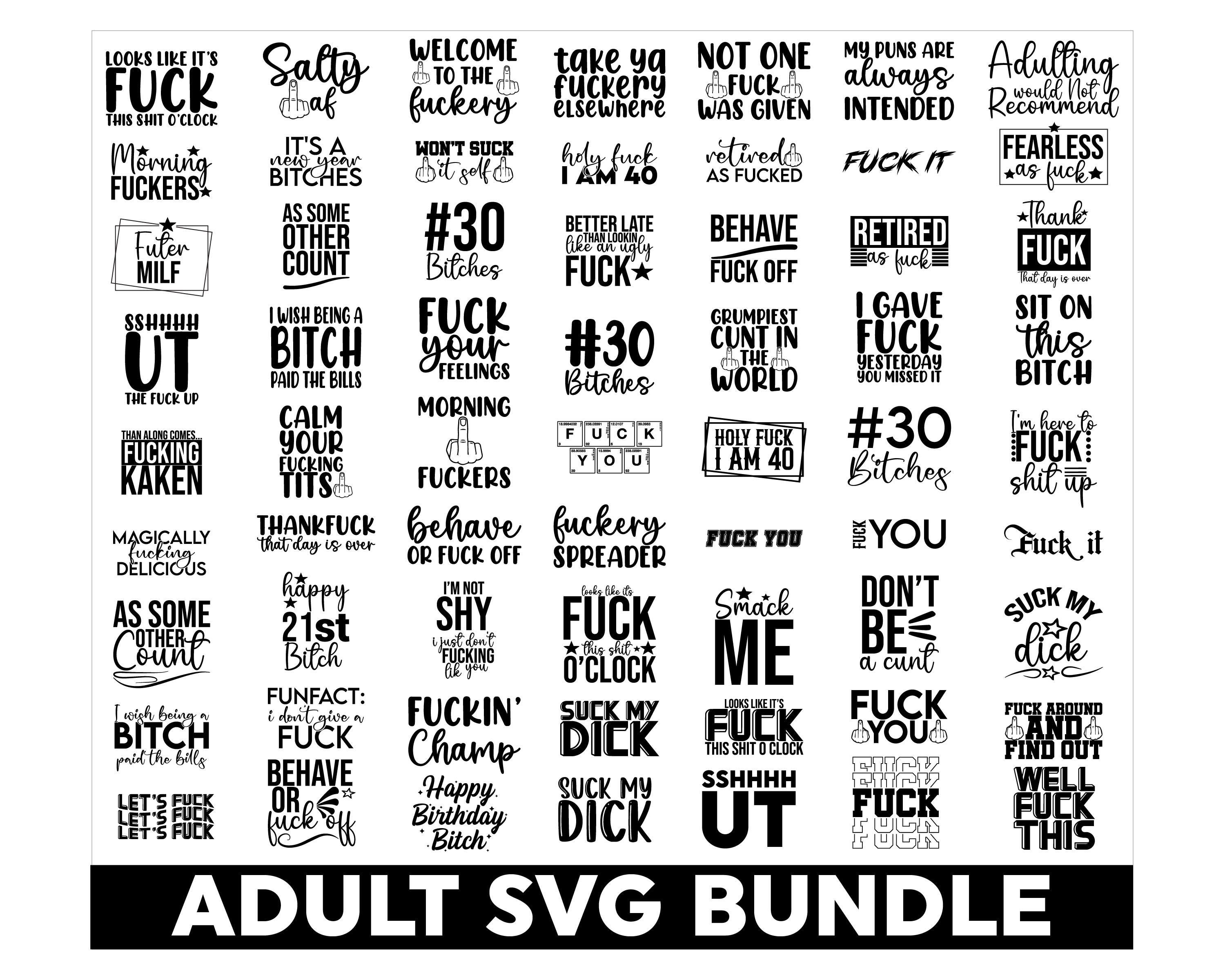 Adult Quotes SVG & PNG Bundle, Funny Quotes SVG B Undle, Sarcastic Svg ...
