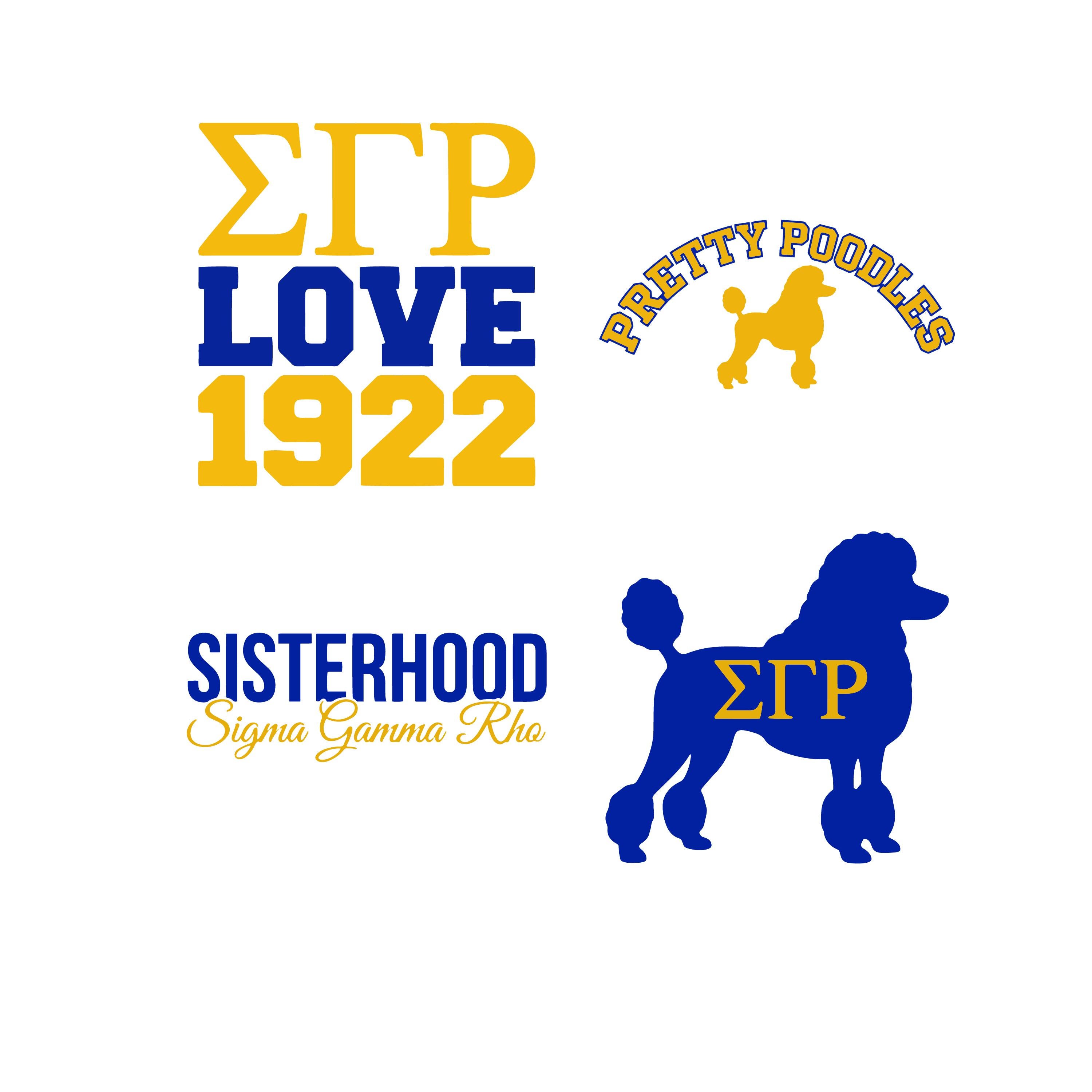 Sorority Greek Letters Svg, 1922 Designs, Sigma Rho SVG, Greek Letters ...