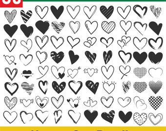 Heart Svg Bundle , Hearts Svg, Love Svg, Valentine Days Svg, Cute Heart Cut Files, Heart Icons ...