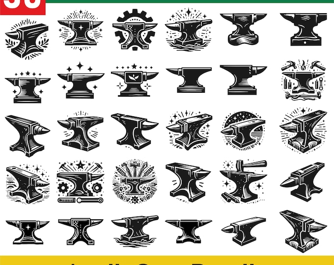 High Quality Anvil SVG Bundle, Anvil Dxf, Anvil Png, Anvil Vector ...