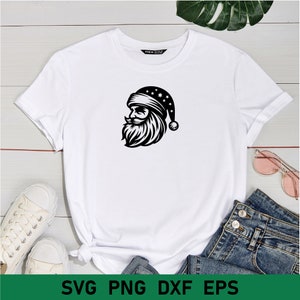 Vintage Santa SVG Bundle, Old School Father Christmas Clipart, Retro ...