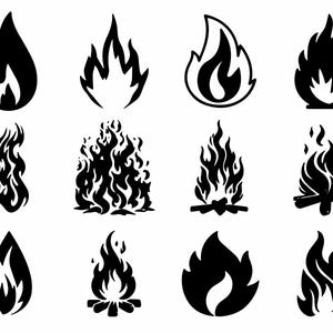 Fire SVG Bundle, Fire Flames Svg, Flames Frame Svg, Fire Frame Svg ...