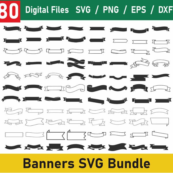 Banner Svg - Etsy