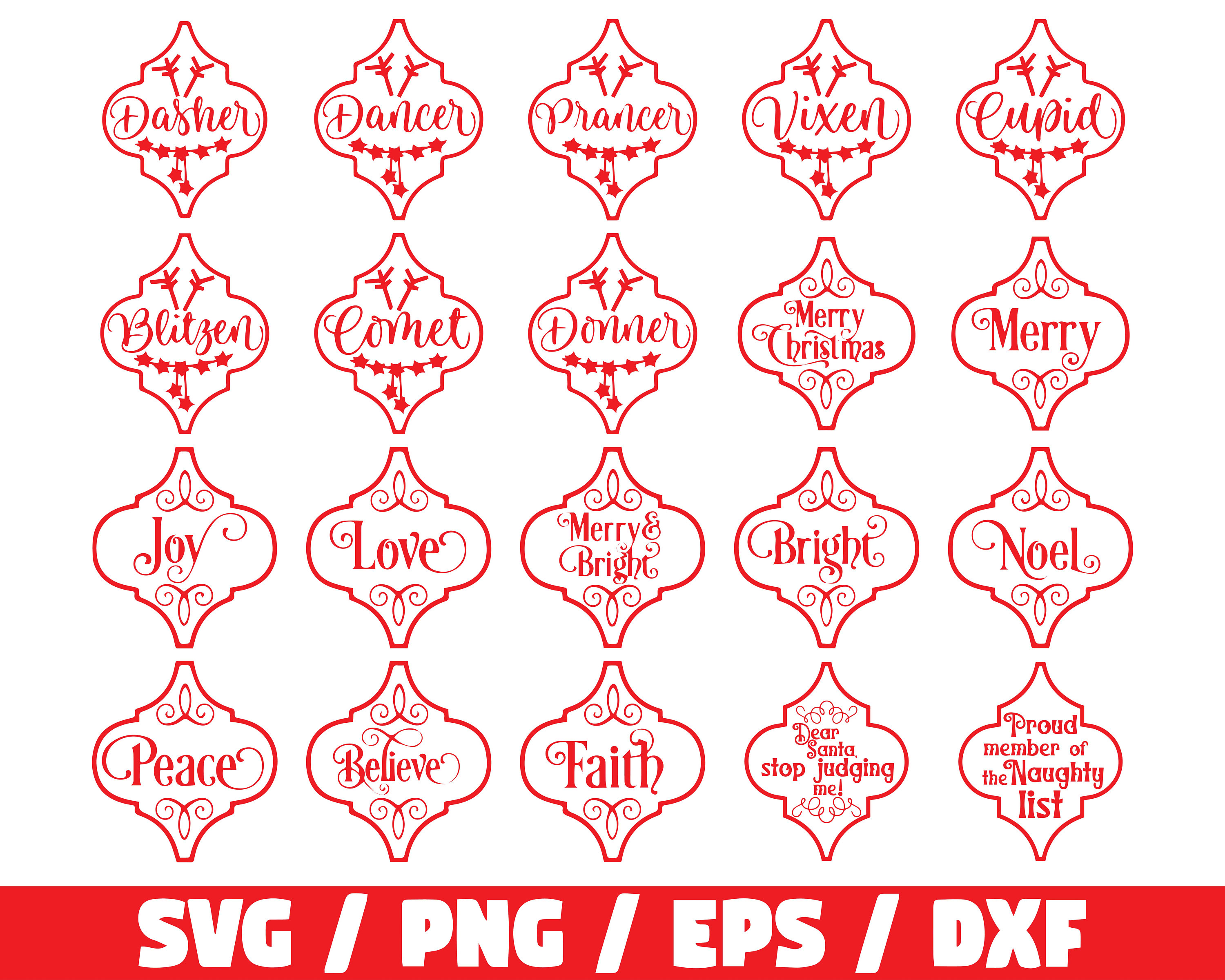 Christmas Arabesque Tile SVG Bundle, Christmas Svg Bundle, Christmas ...