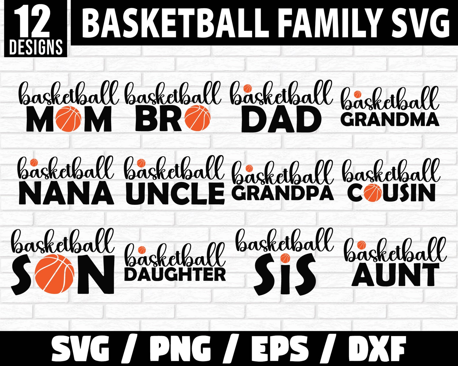Basketball Family SVG Bundle, Basketball Svg, Basketball Family Svg Png ...