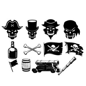 Pirate SVG Bundle, Pirate Bundle Png, Pirate Clipart, Pirate Cut Files ...