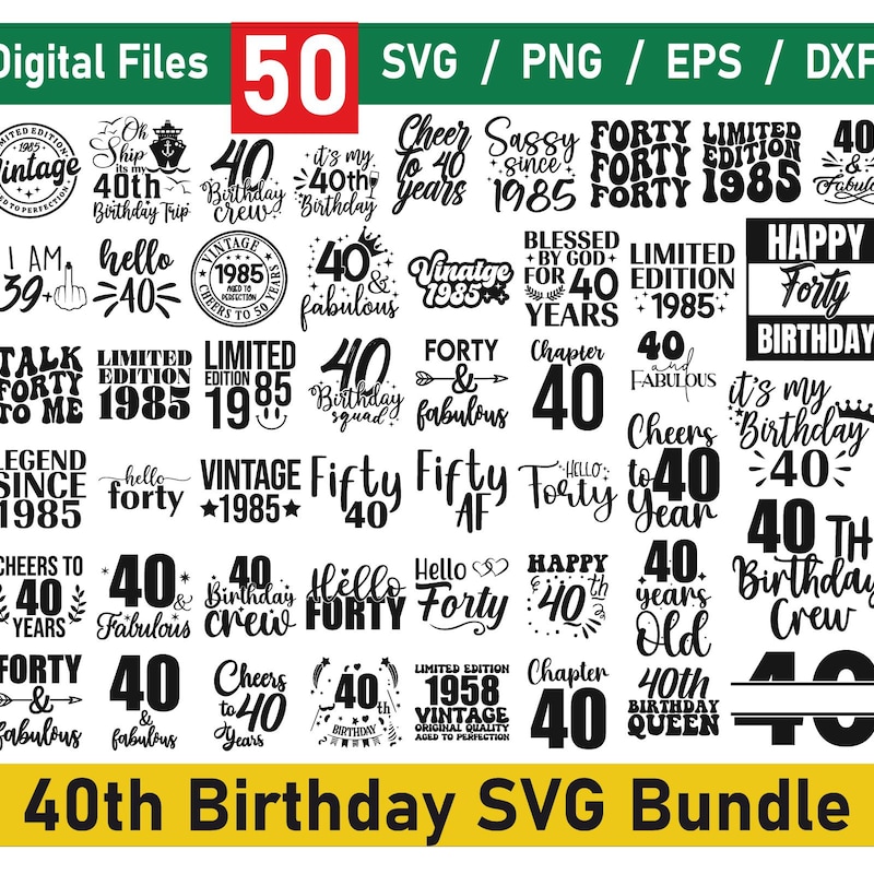 40th Birthday Chapter 40 - Etsy