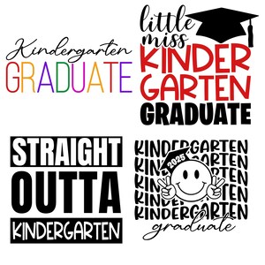 Kindergarten Graduate SVG Bundle, Kinder Graduate Shirt Png, 2025 ...