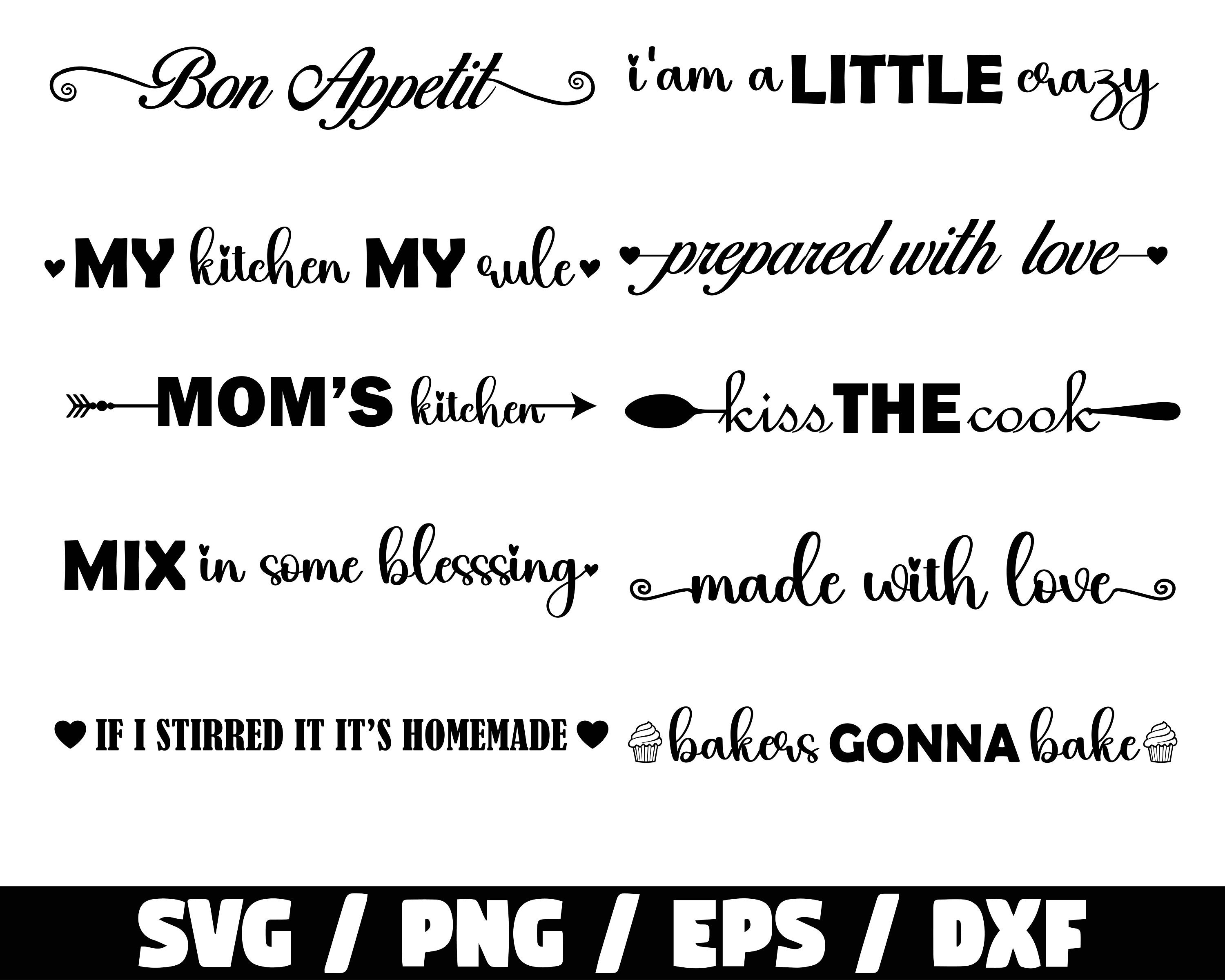 Wooden Spoon Svg Bundle, Spoon Handle Svg, Funny Kitchen Quotes Svg ...