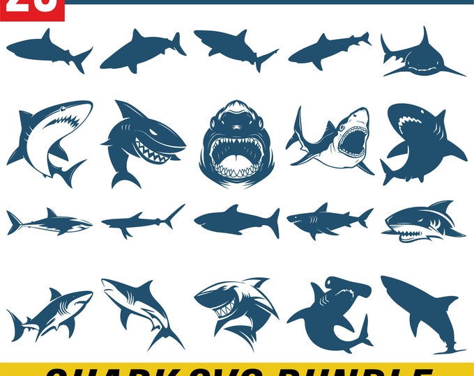 Shark Svg Shark Png Shark Svg Cut File Cricut Bundle Free Commercial ...