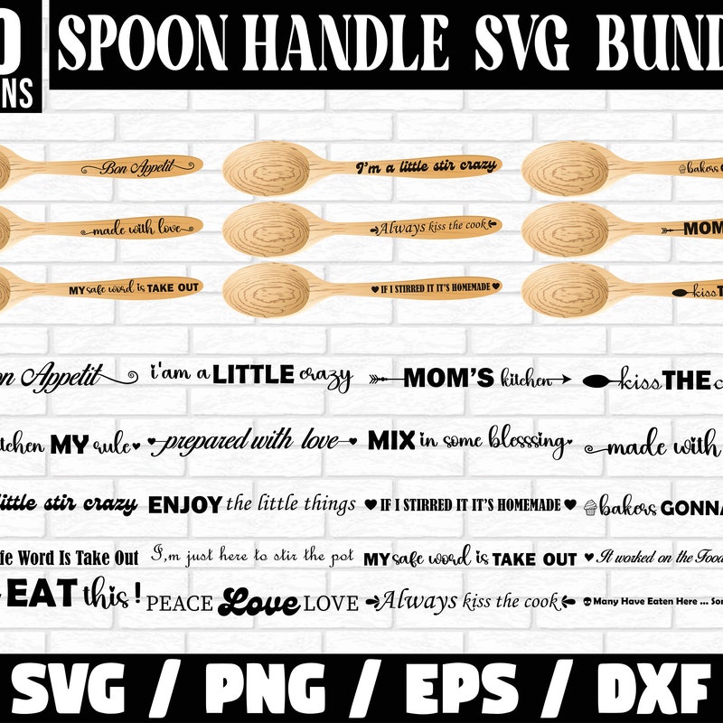 Wooden Spoon Svg - Etsy