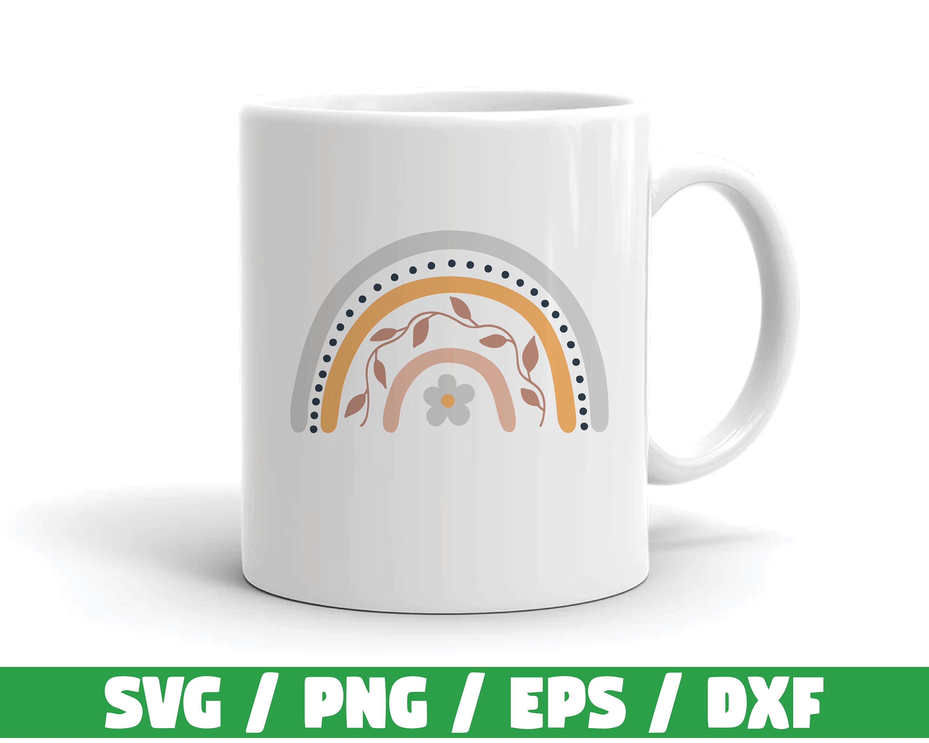 Boho Rainbow Svg Bundle, Cute Rainbow Svg, Boho Rainbow Clipart ...