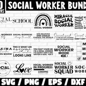 Social Worker Svg Bundle, Social Work Svg, Social Worker Life Svg ...
