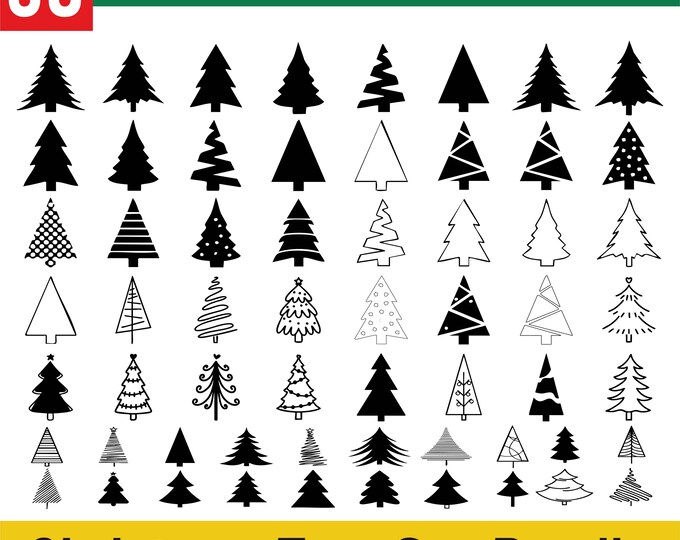 Rustic Trees SVG, Christmas Svg, Tree Svg, Rustic Christmas Svg ...