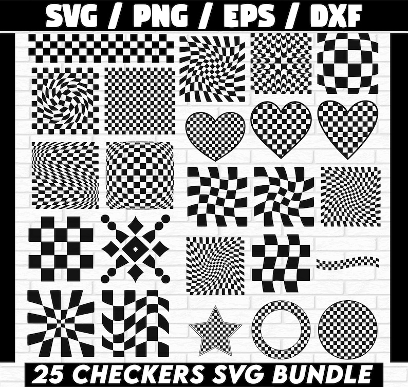 Checkered Svg Bundle, Checkered Pattern Svg, Bundle Svg, Seamless ...